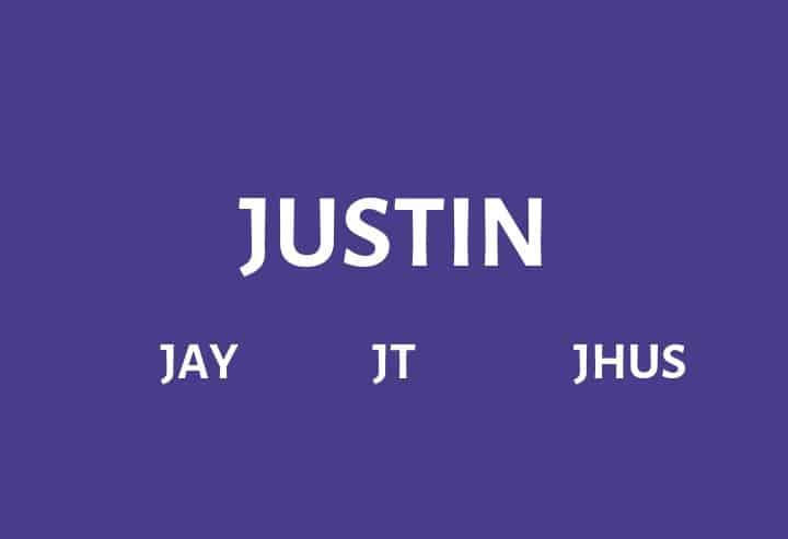 45+ Fantastic Nicknames for Justin — Find Nicknames