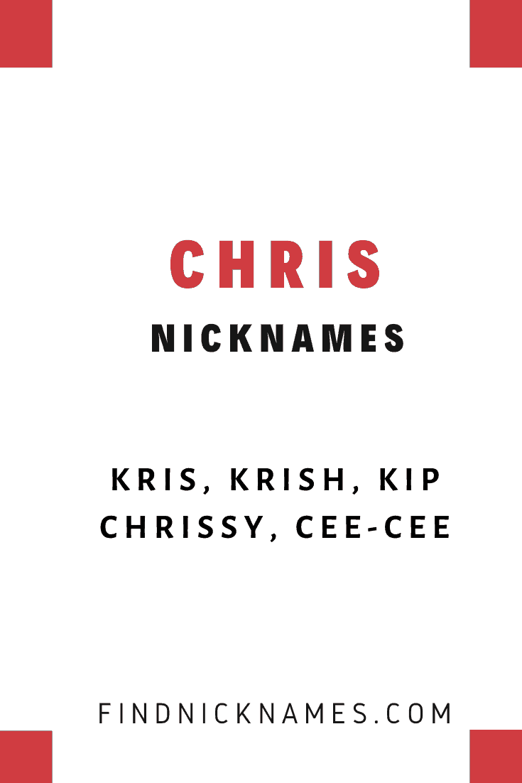 30+ Popular Nicknames for Chris — Find Nicknames