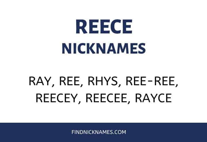 30+ Creative Nicknames for Reece/Reese — Find Nicknames