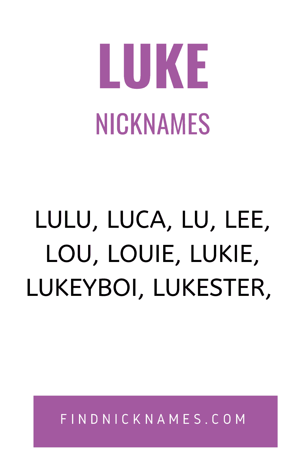 30+ Creative Nicknames for Luke — Find Nicknames