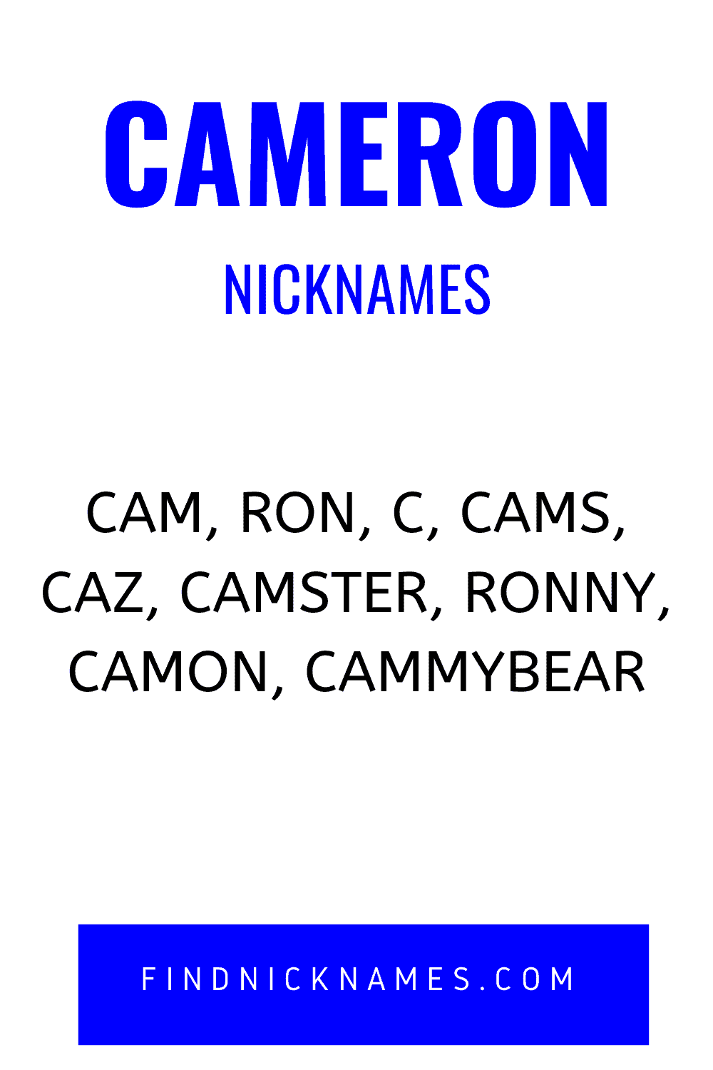 30+ Ideal Nicknames for Cameron — Find Nicknames