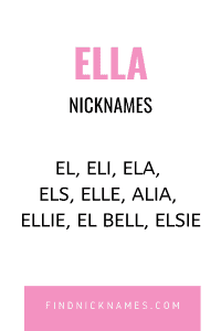 50+ Fantastic Nicknames for Ella — Find Nicknames