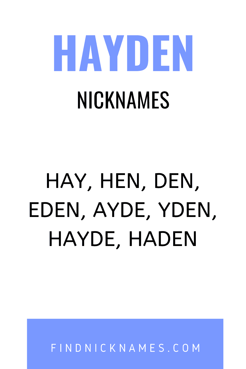 30+ Creative Nicknames for Hayden — Find Nicknames
