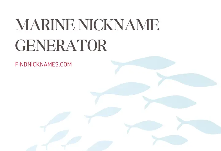 Marine Nickname Generator — Find Nicknames
