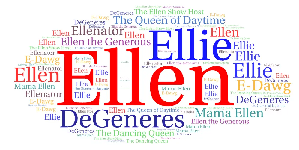 10 Most Popular Ellen DeGeneres Nicknames — Find Nicknames